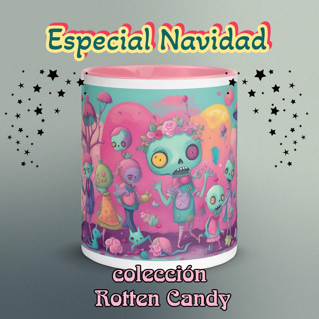 Christmas Gift Cup Pink Interior Color Personalized Cup Rotten - Etsy