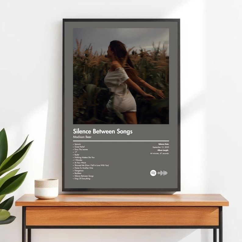 Madison Beer Poster, Album ''silence Between Songs'' Print, Music Wall ...
