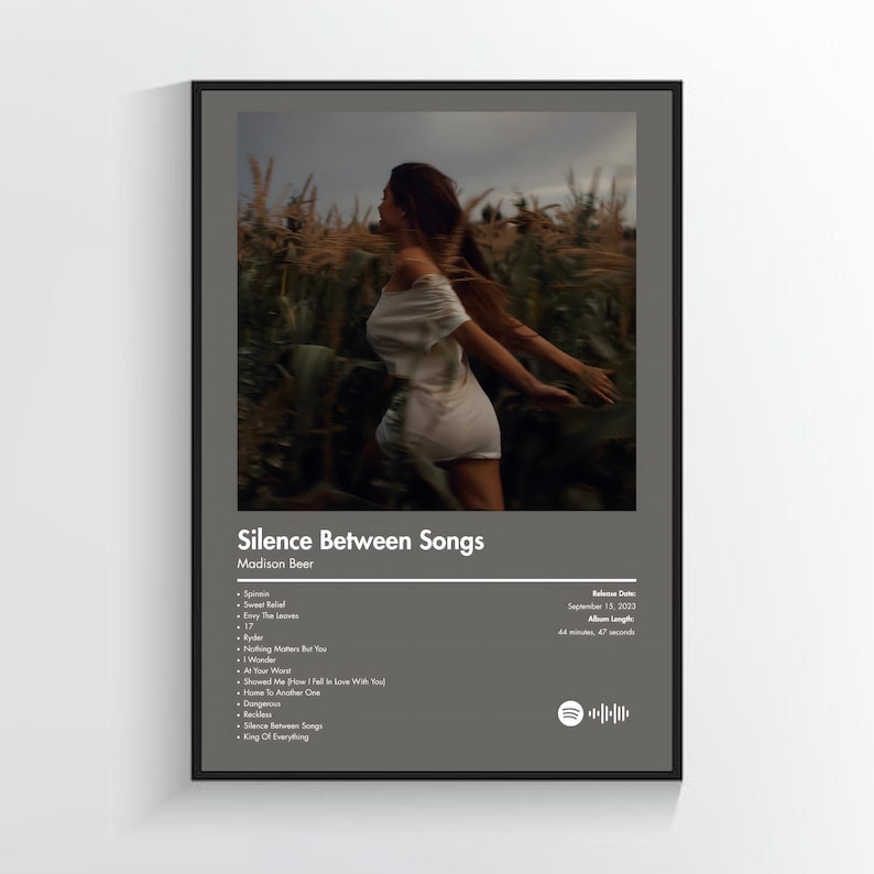 Madison Beer Poster, Album ''silence Between Songs'' Print, Music Wall ...