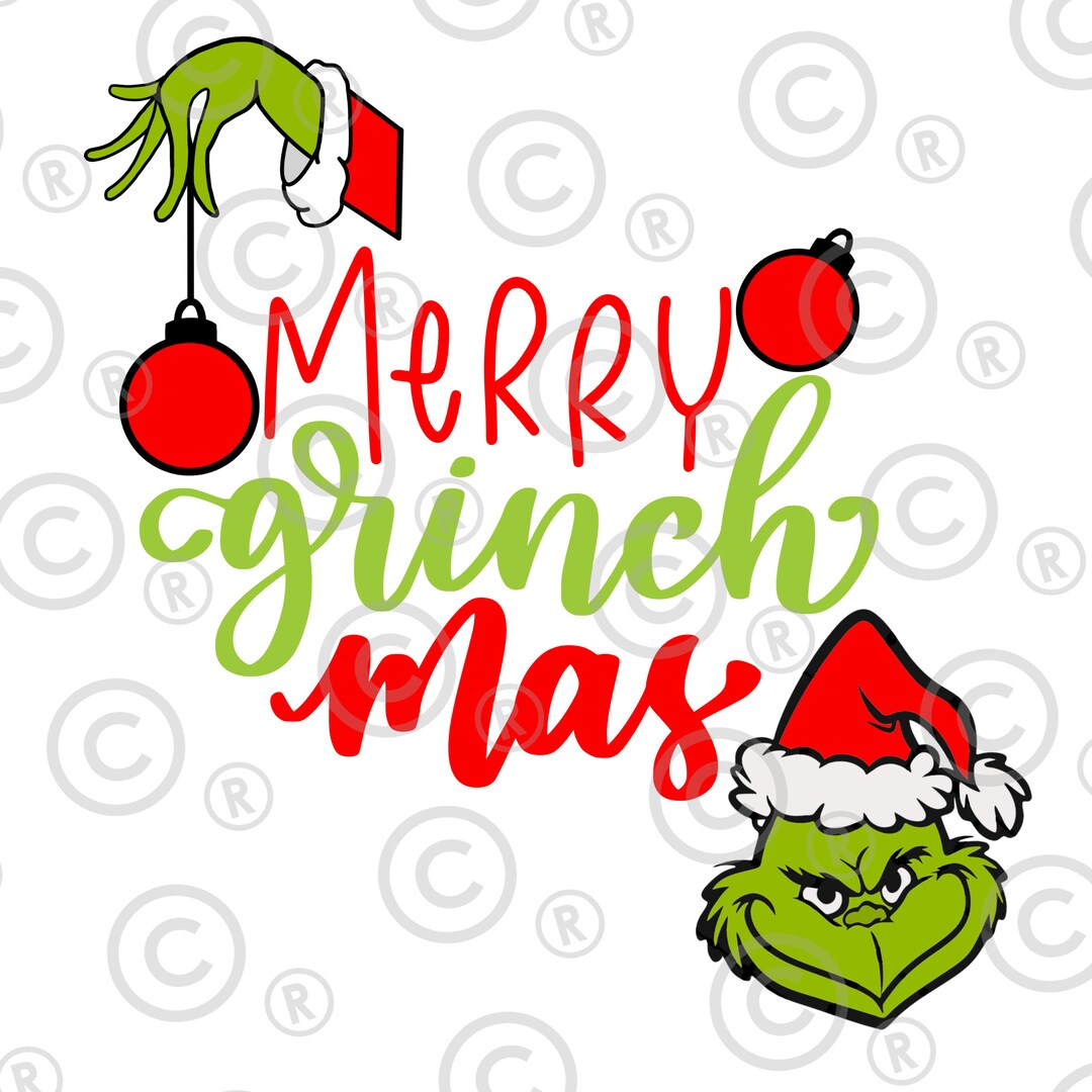 Merry Grinchmas Design - Etsy
