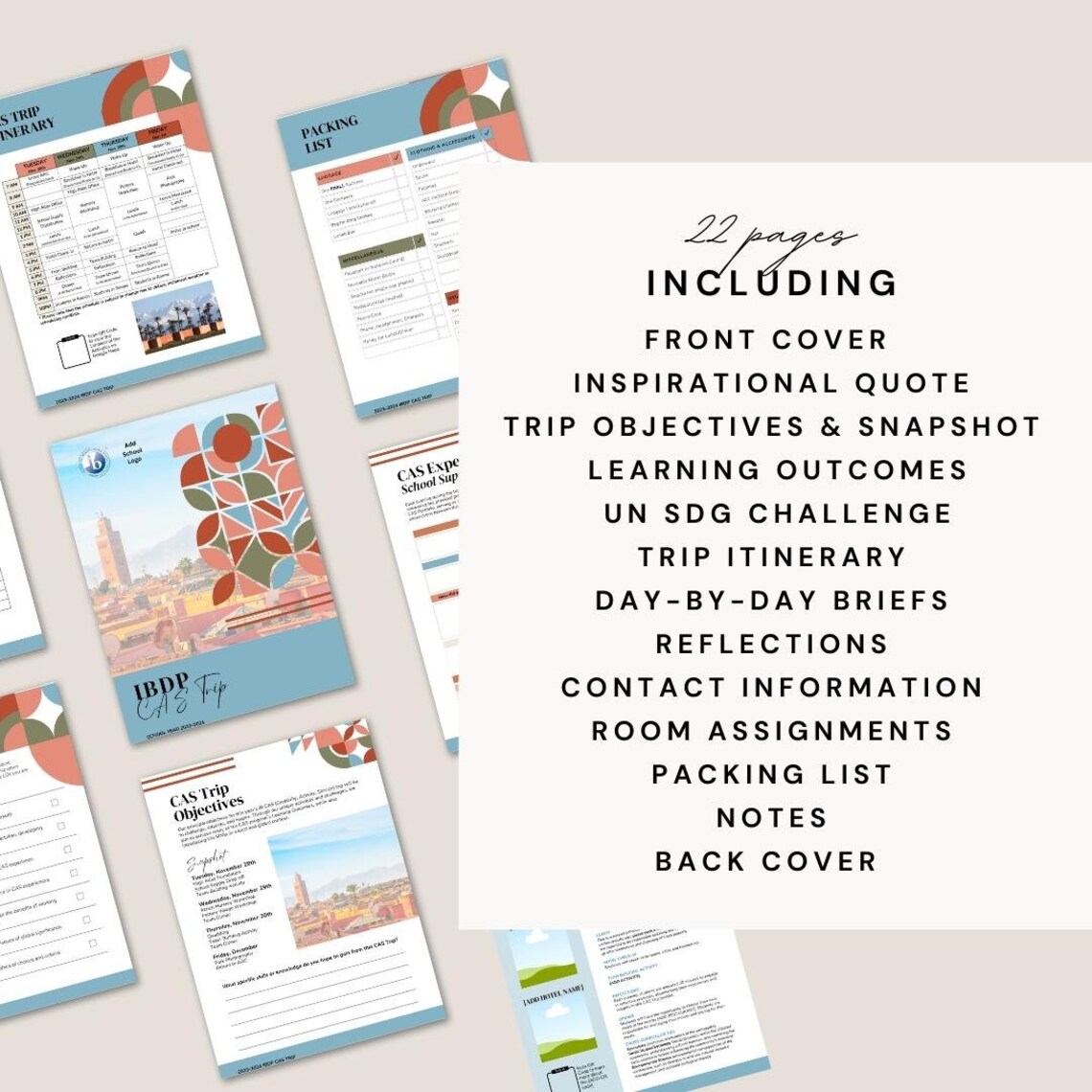 Editable Field Trip Booklet (IB CAS Trip) - Etsy