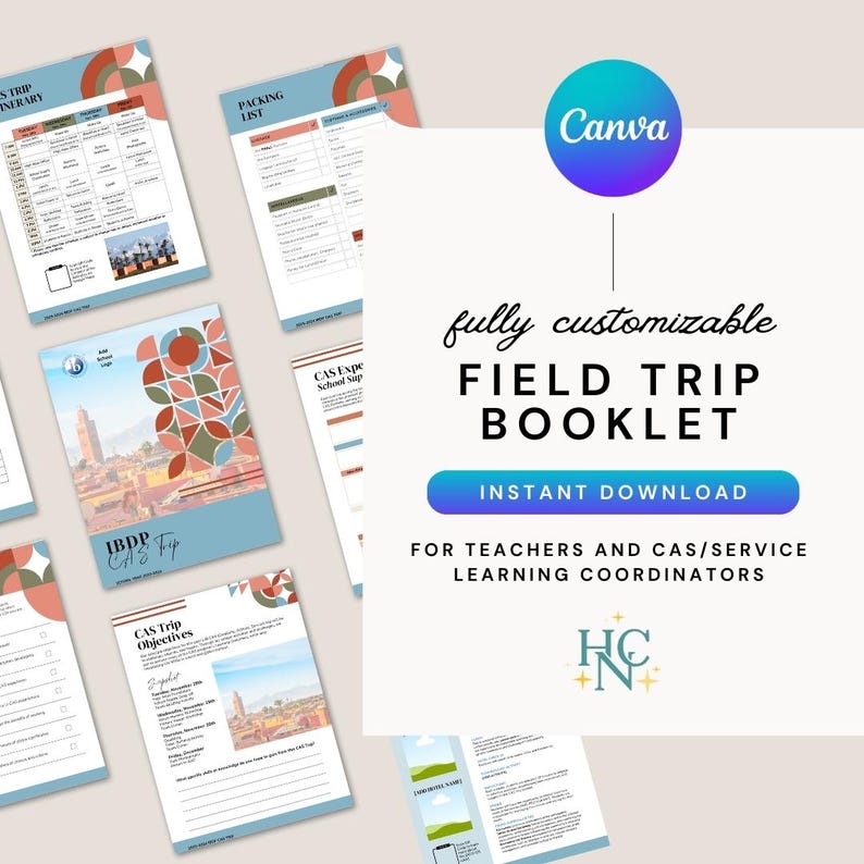 Editable Field Trip Booklet (IB CAS Trip) - Etsy