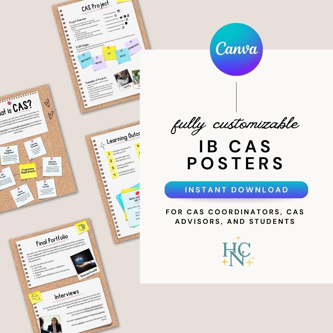 Editable IB CAS Posters (bulletin Theme) - Etsy