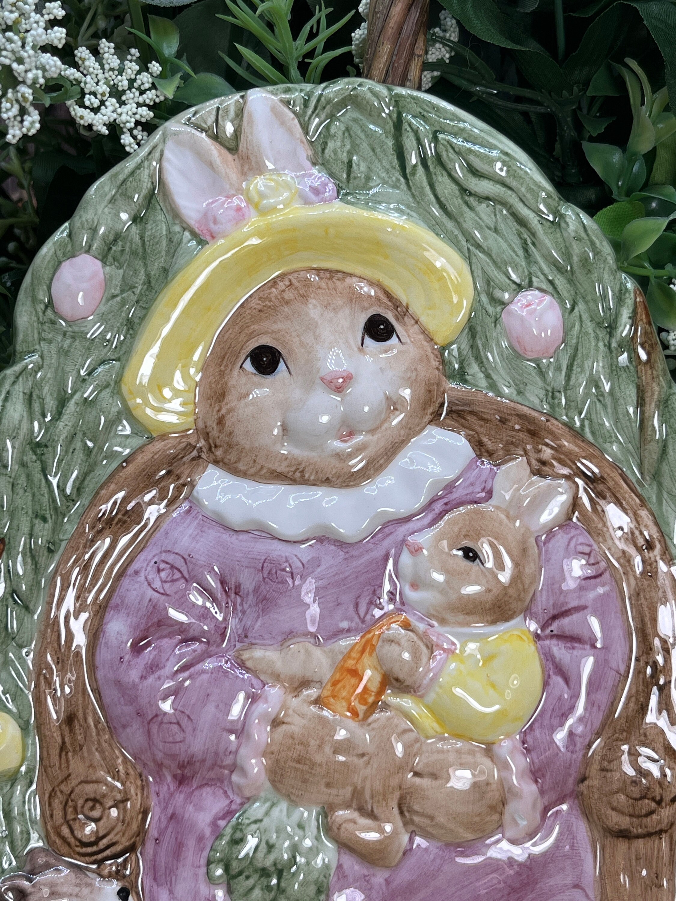Vintage Fitz and Floyd Devonshire Rabbit, Hand Painted Easter Bunny ...