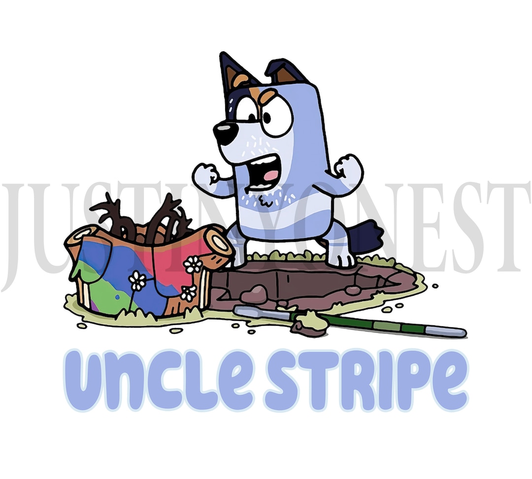 Bluey Png Bluey Stripe Uncle Stripe Png Uncle Stripe Etsy Uk