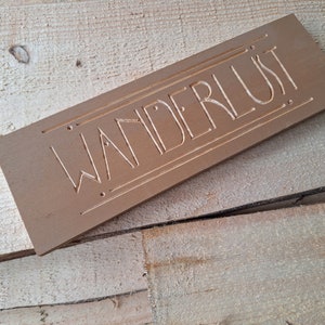 Wanderlust Wood Sign - Etsy