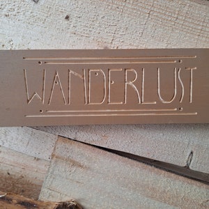 Wanderlust Wood Sign - Etsy