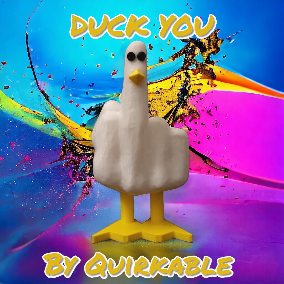 Duck You A Cheeky 3D Printed Figurine Personalise Your Space With ...