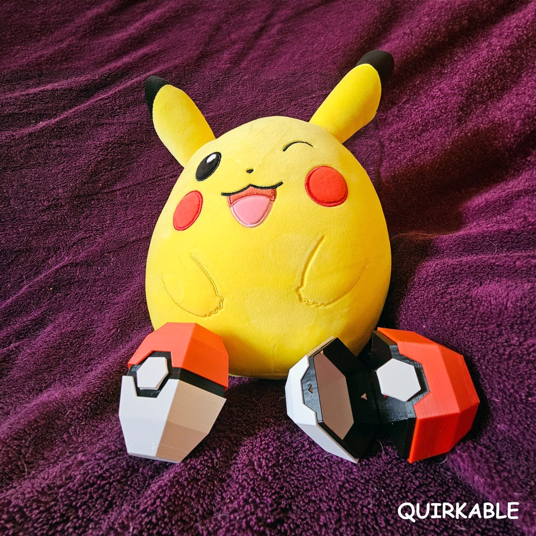 Pokemon Style Pokeball | Geometric Display Ball | Unique Fan Gift - Etsy