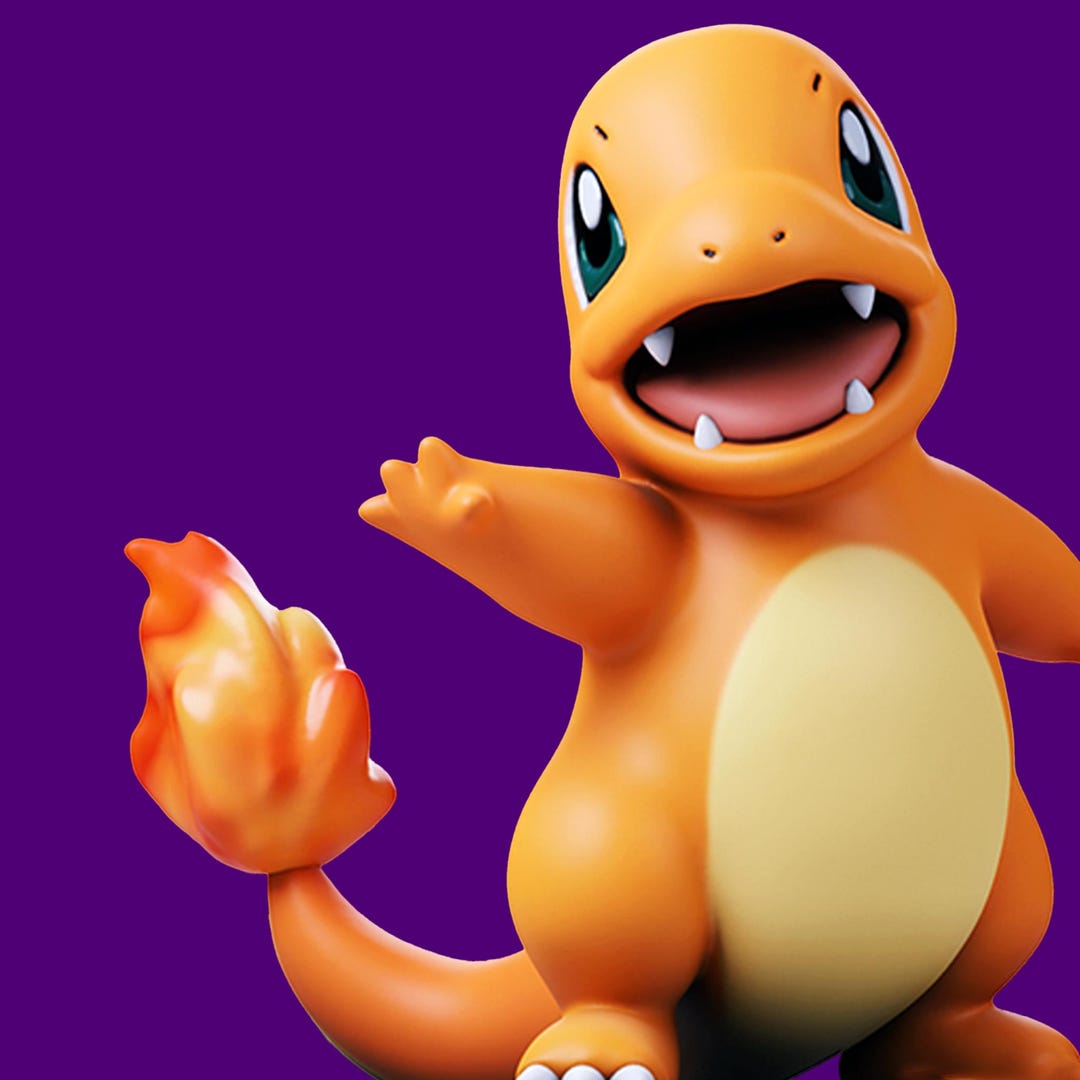 Life-sized Pokemon Charmander Figure Statue - Hand-painted 3D Printed ...