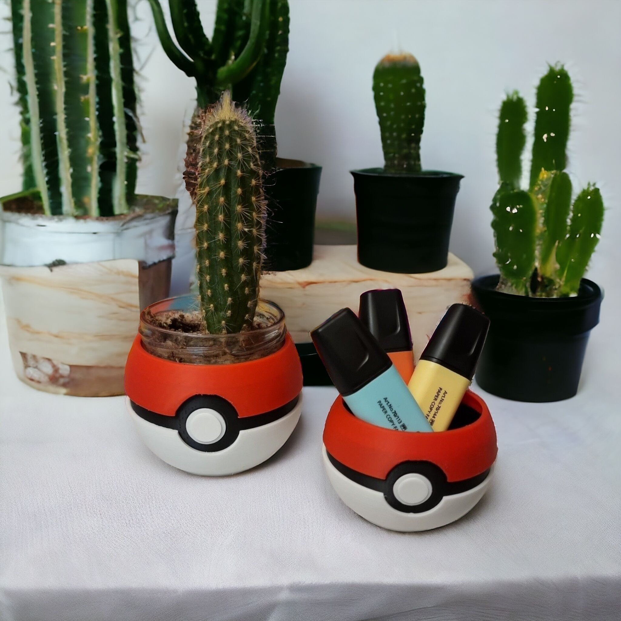 Pokémon-inspired Pokeball Plant / Storage Pot Cute Pokémon - Etsy UK