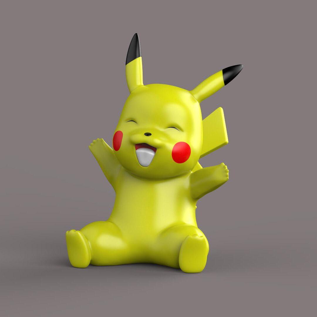 Life-sized Pokemon Pikachu Figure Statue - Hand-painted 3D Printed ...
