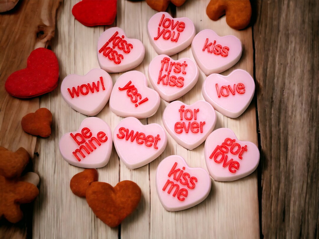 Lovehearts 3d-printed Sweets for a Sweet Valentine's Day Personalised ...