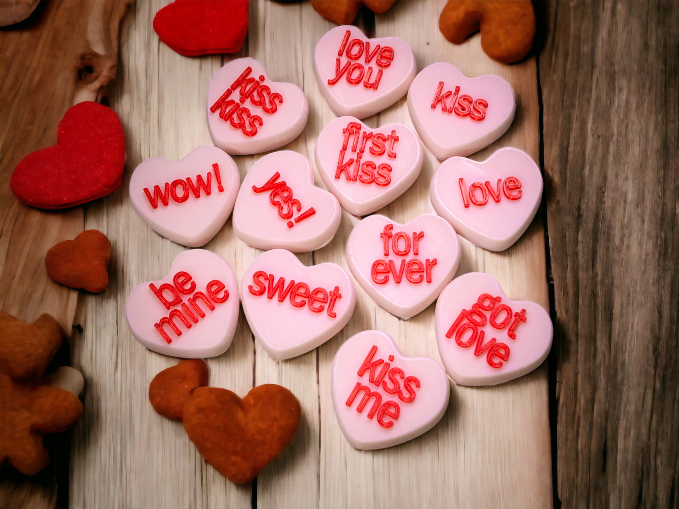 Lovehearts 3d-printed Sweets for a Sweet Valentine's Day Personalised ...