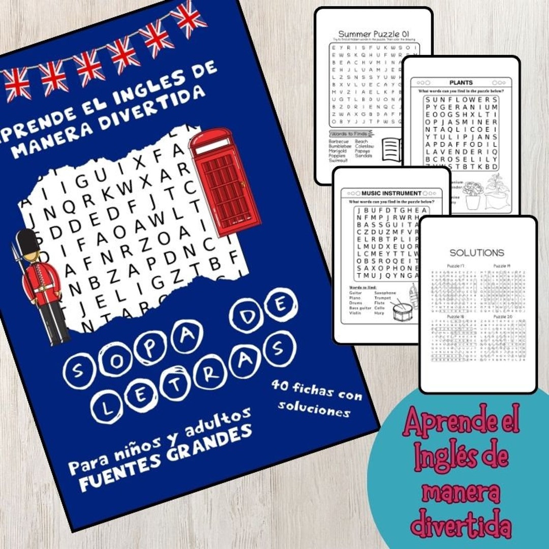 Learn English in a Fun Way Word Search to Practice Your Vocabulary ...