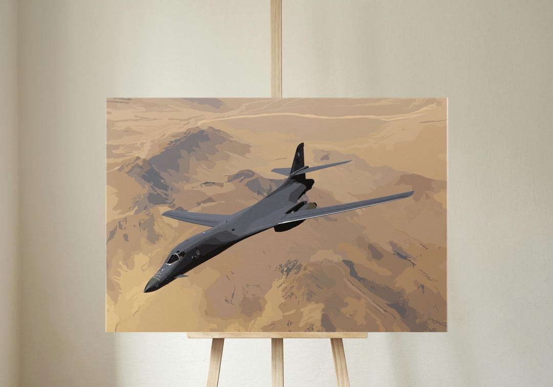 B1 Lancer Canvas, B1 Bomberprint, Aviation Wall Art, Fighter Jet Canvas ...