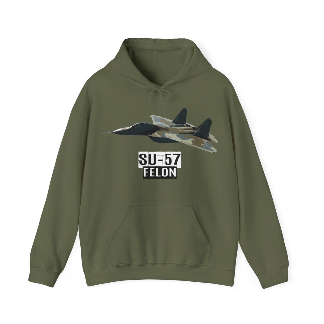 Su-57 Felon Hoodie Su-57 Fighter Jet Hoodie Su57 Shirt Su57 T-shirt ...