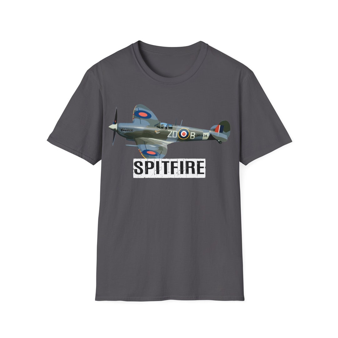 Spitfire T-shirt Spitfire Fighter Plane T-shirt Spitfire Shirt RAF ...