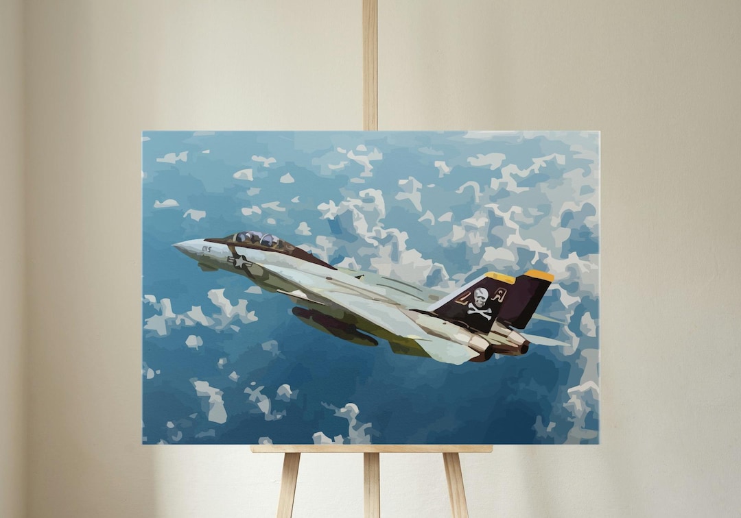 F-14 Tomcat Fighter Jet Canvas F-14 Print F14 Canvas F14 Print Tomcat ...