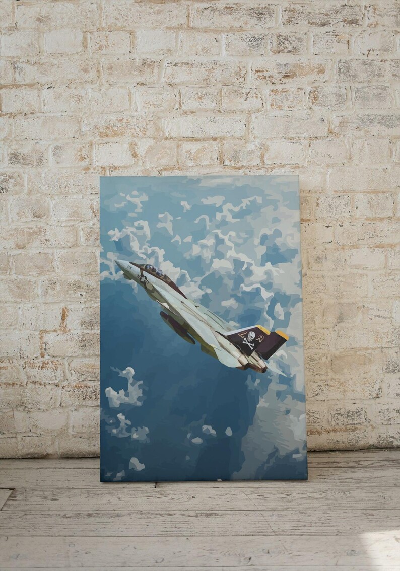 F-14 Tomcat Fighter Jet Canvas F-14 Print F14 Canvas F14 Print Tomcat ...