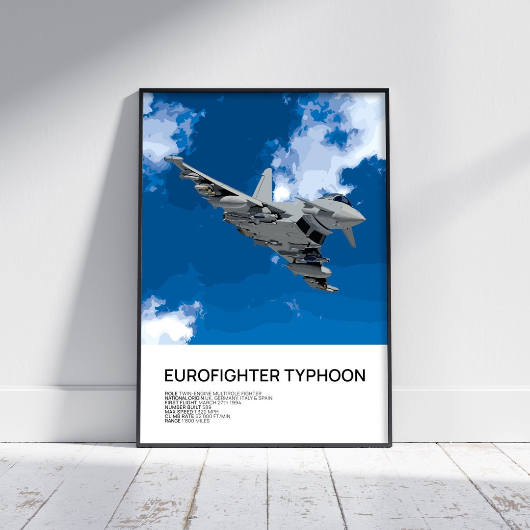 Euro Fighter Typhoon Poster, Euro Fighter Typhoon Print, Luftfahrt ...