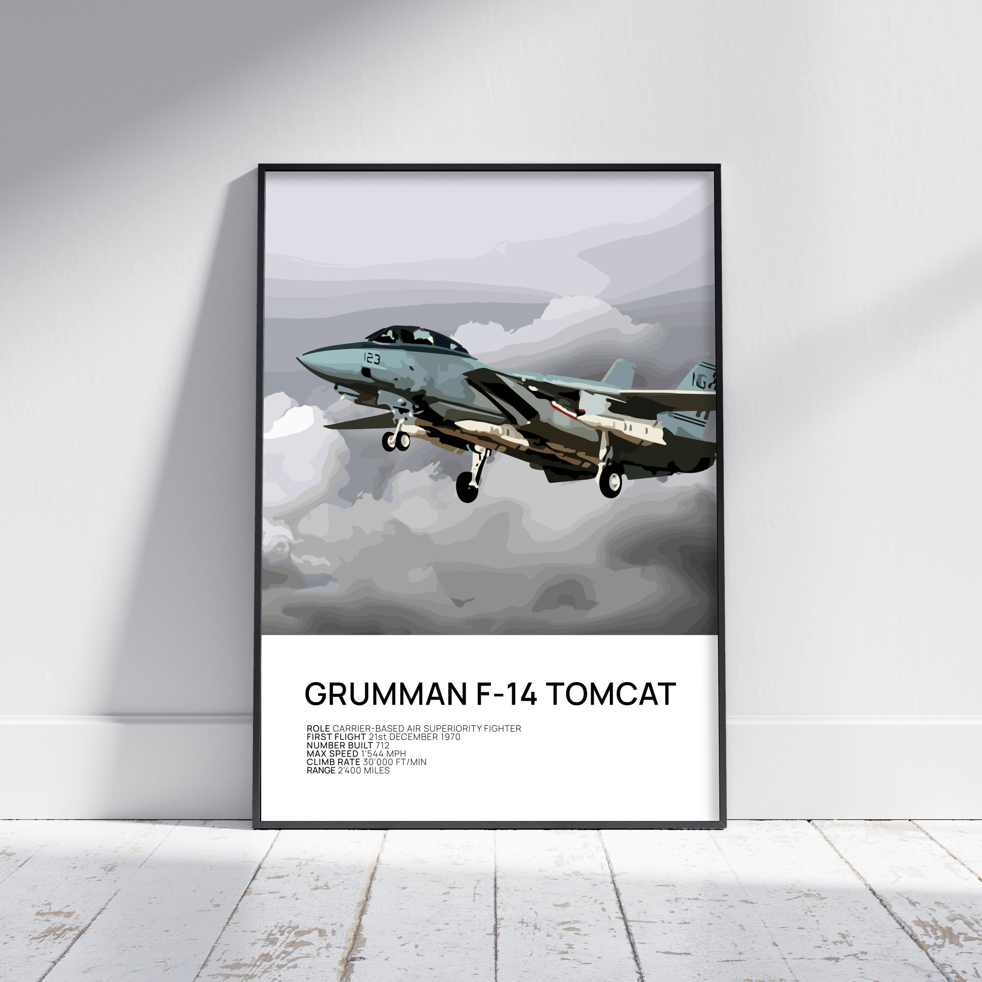 F-14 Tomcat Poster Grumman F14 Tomcat Print Aviation Poster - Etsy