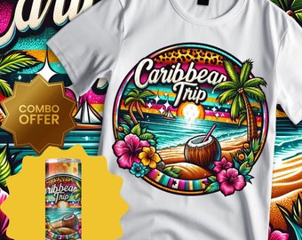 Colorful Jamaica Trip T-shirt and Tumbler Combo - Perfect Souvenir for ...