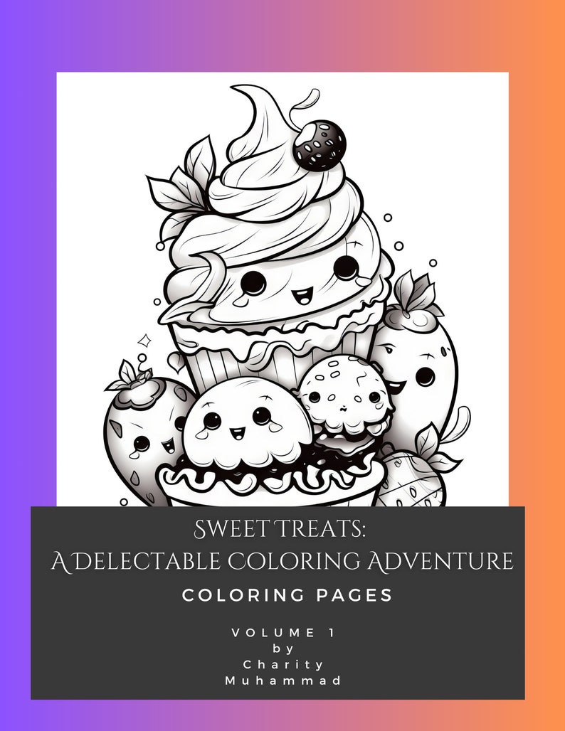 Sweet Treats: A Delectable Coloring Adventure - Etsy Canada
