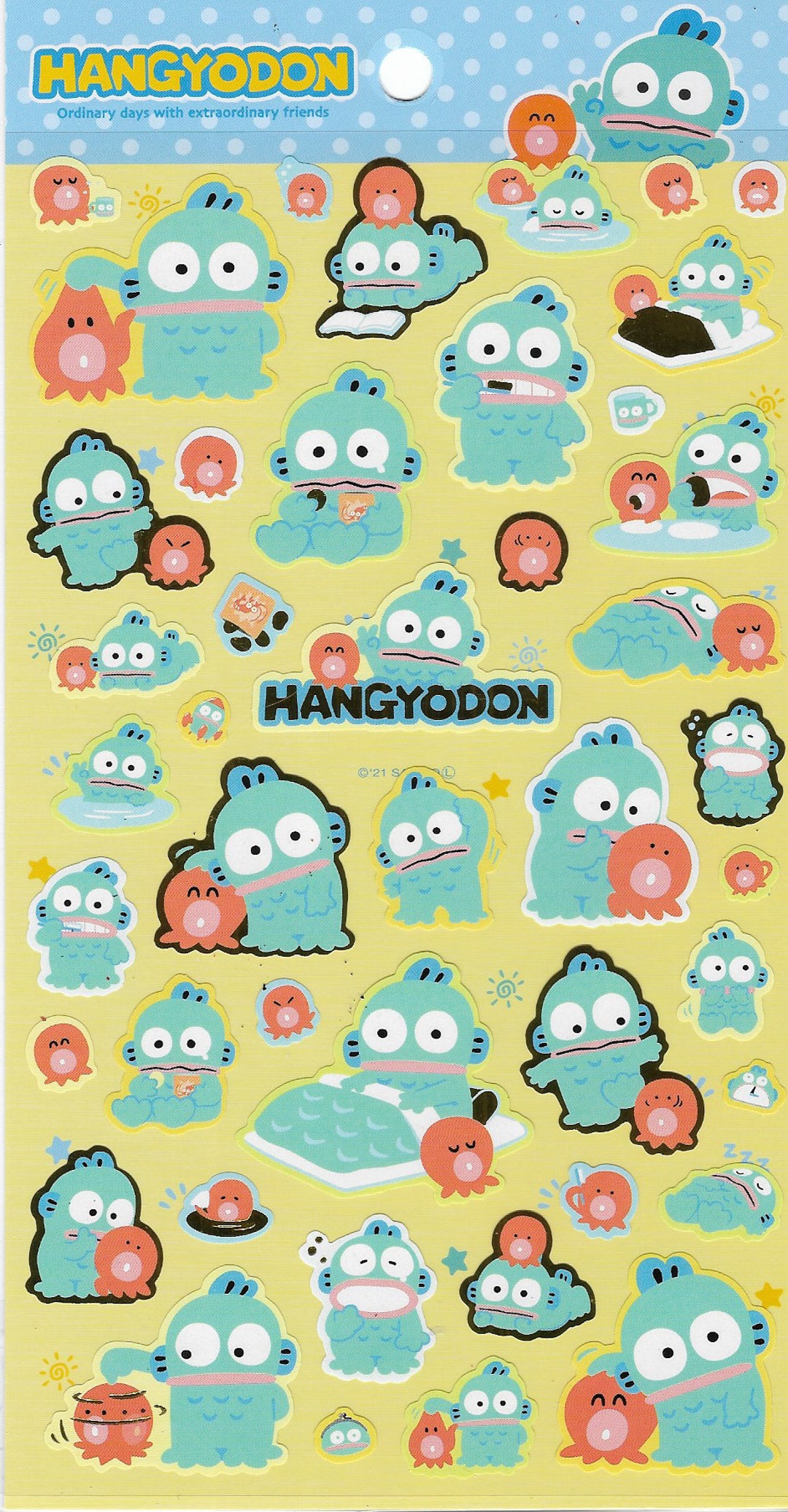 Official Sanrio Stickers - Hangyodon - Etsy