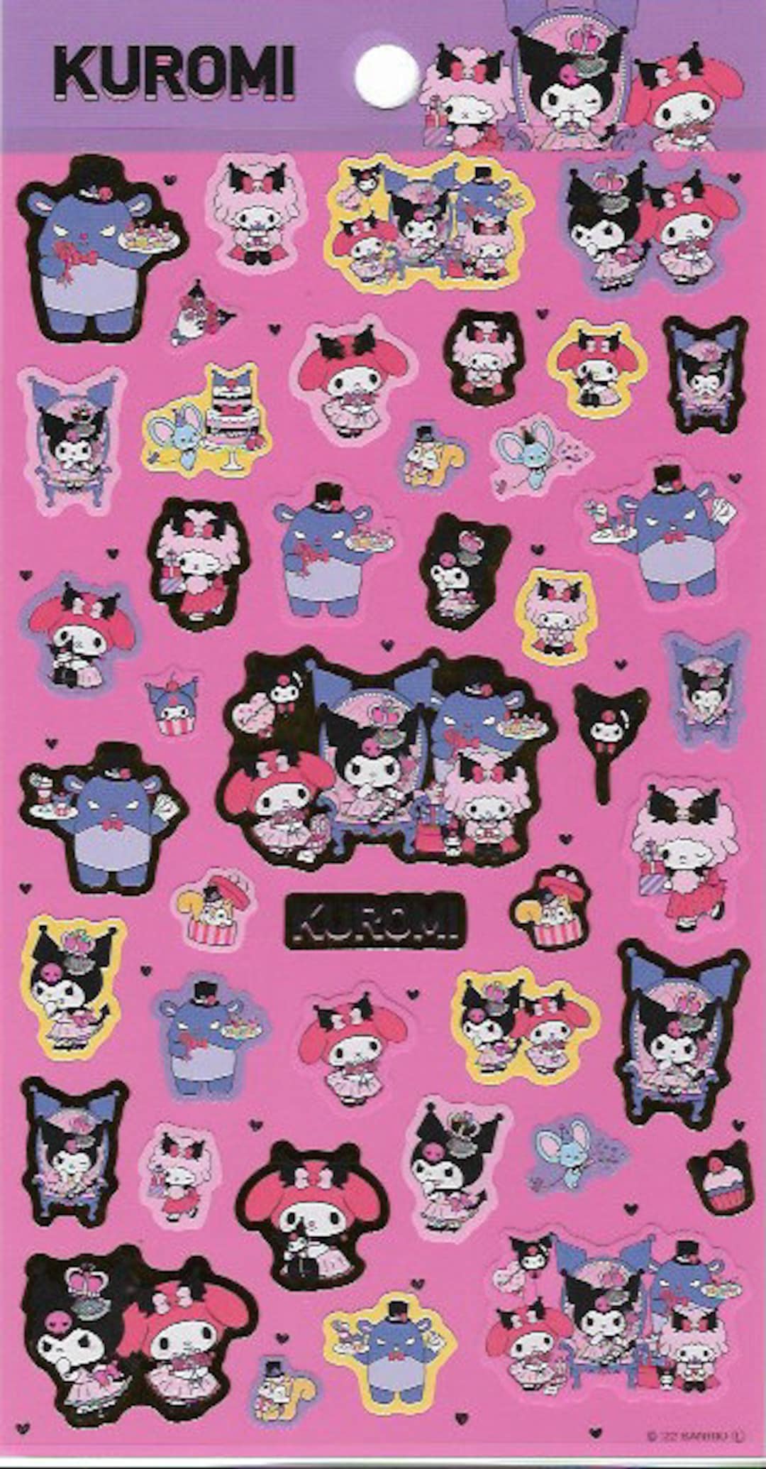 Official Sanrio Stickers - Kuromi 2 - Etsy