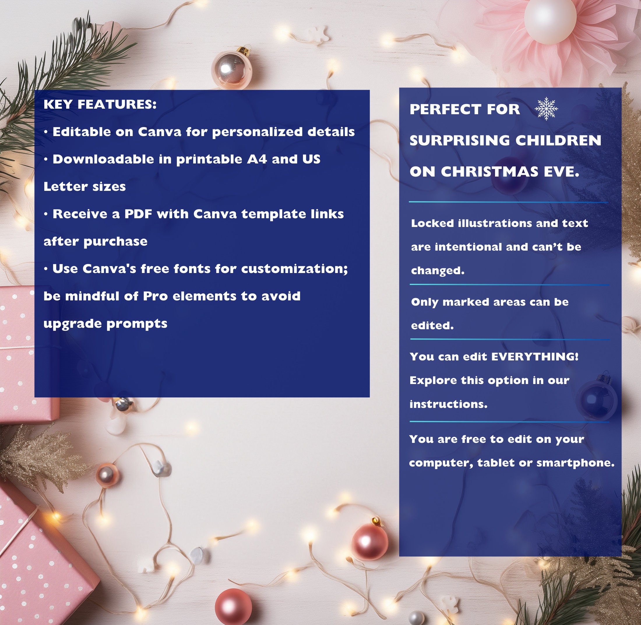 EDITABLE Letter From Santa Santa Letter Christmas Letter - Etsy