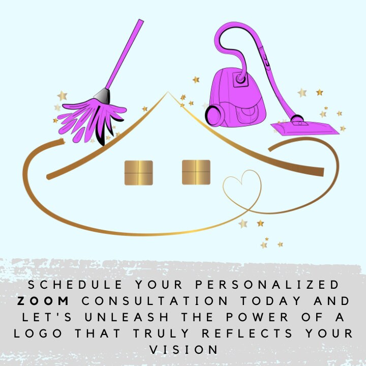 Hand-drawn Cleaning Logo: Refresh Your Home With a Touch of Charm ...
