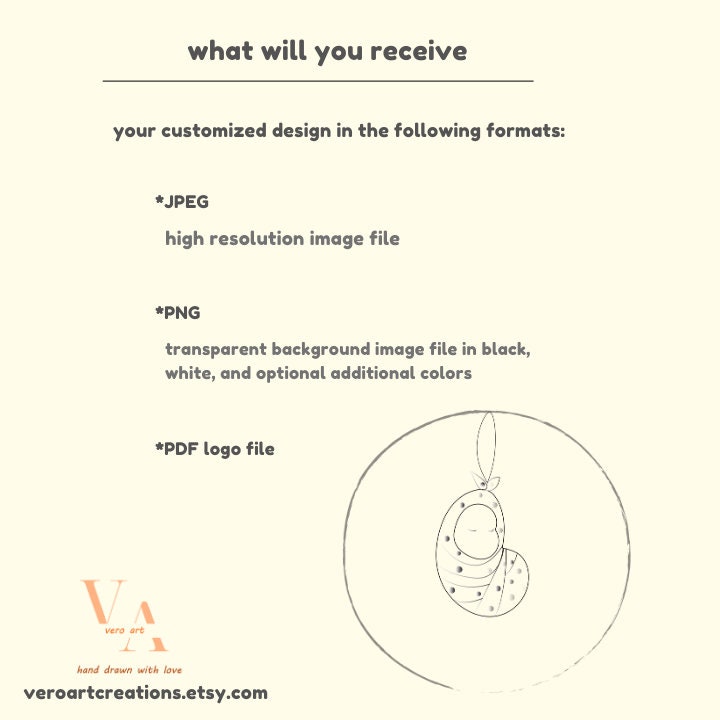 Cute and Simple Baby Circle Logo A Symbol of New Beginnings - Etsy