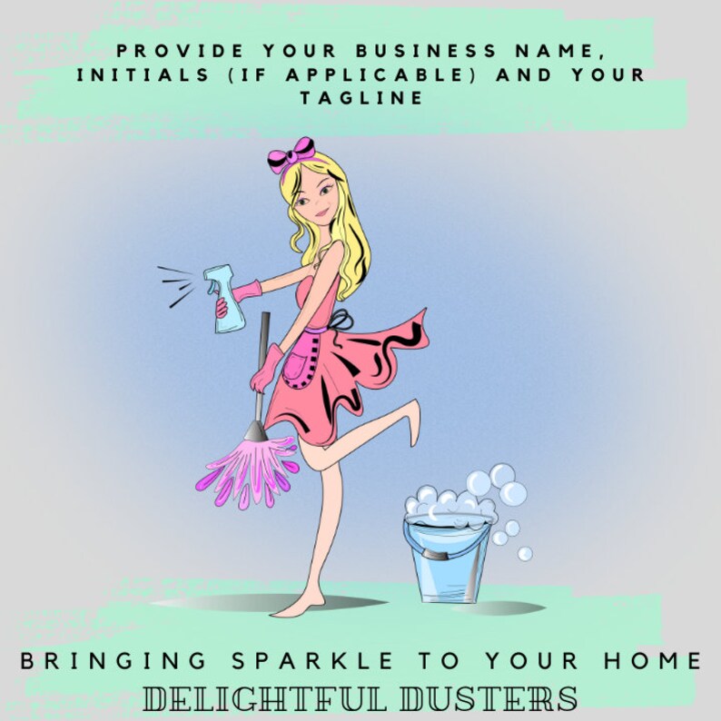 Engaging Hand-drawn Cleaning Logo for Small Businesses, Cleaning ...