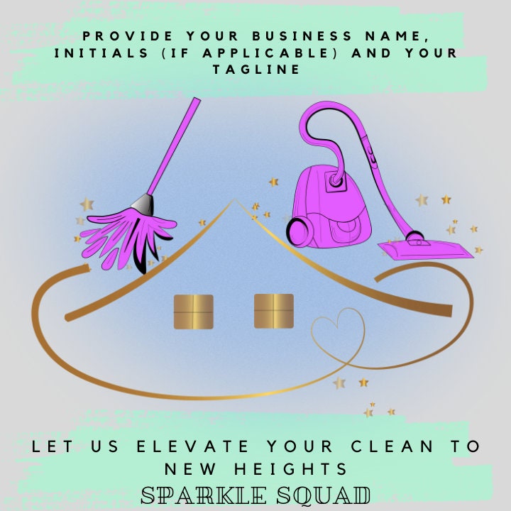 Hand-drawn Cleaning Logo: Refresh Your Home With a Touch of Charm ...