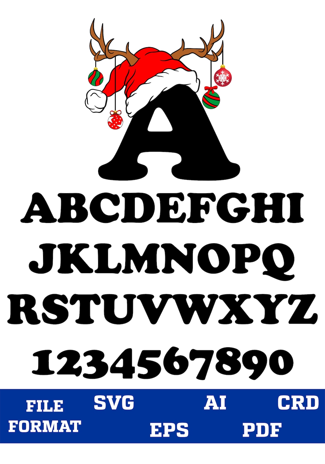 Christmas Alphabet SVG Bundle /alphabet Christmas SVG, Personalized ...