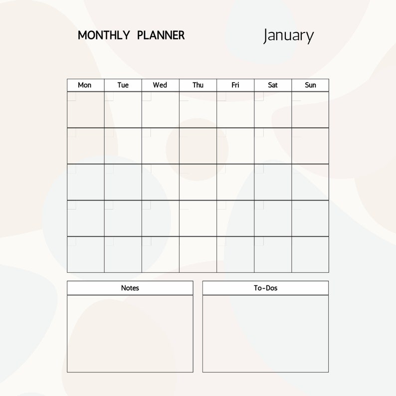 The Everything Planner - Printable PDF for Daily, Weekly, Monthly To-do ...