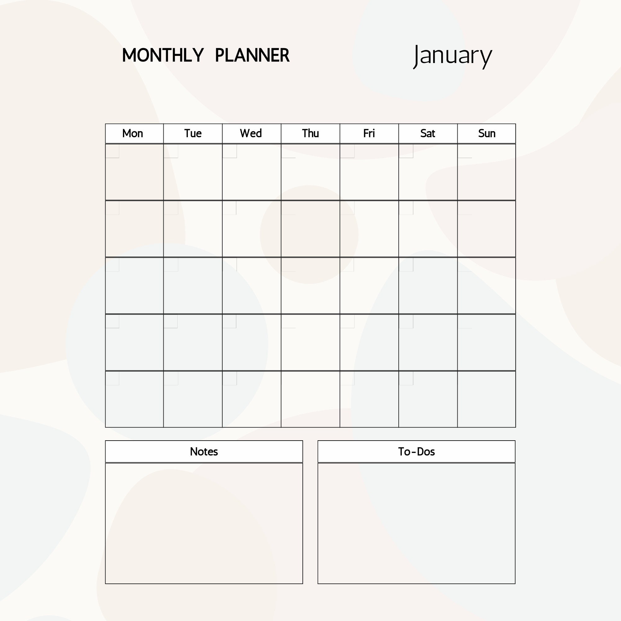 The Everything Planner - Printable PDF for Daily, Weekly, Monthly To-do ...