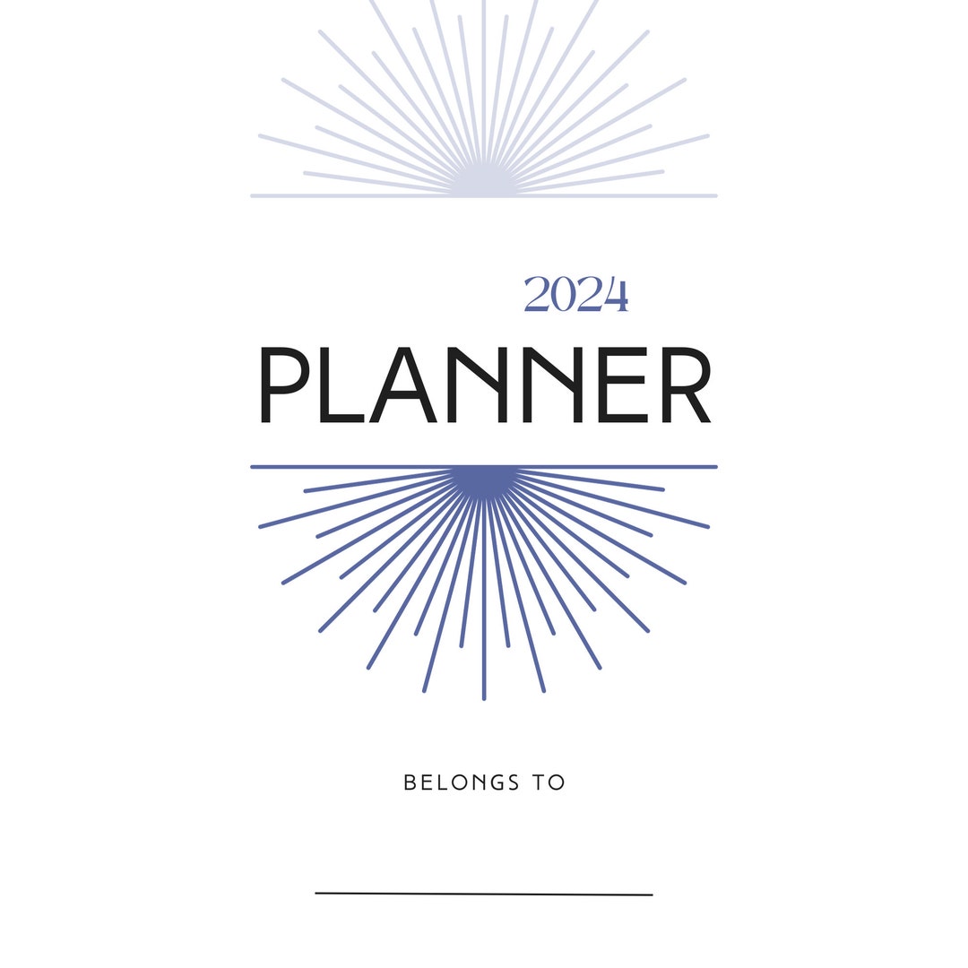 2024 Digital Planner | Printable Calendar for Annual Tracking W/to-do ...