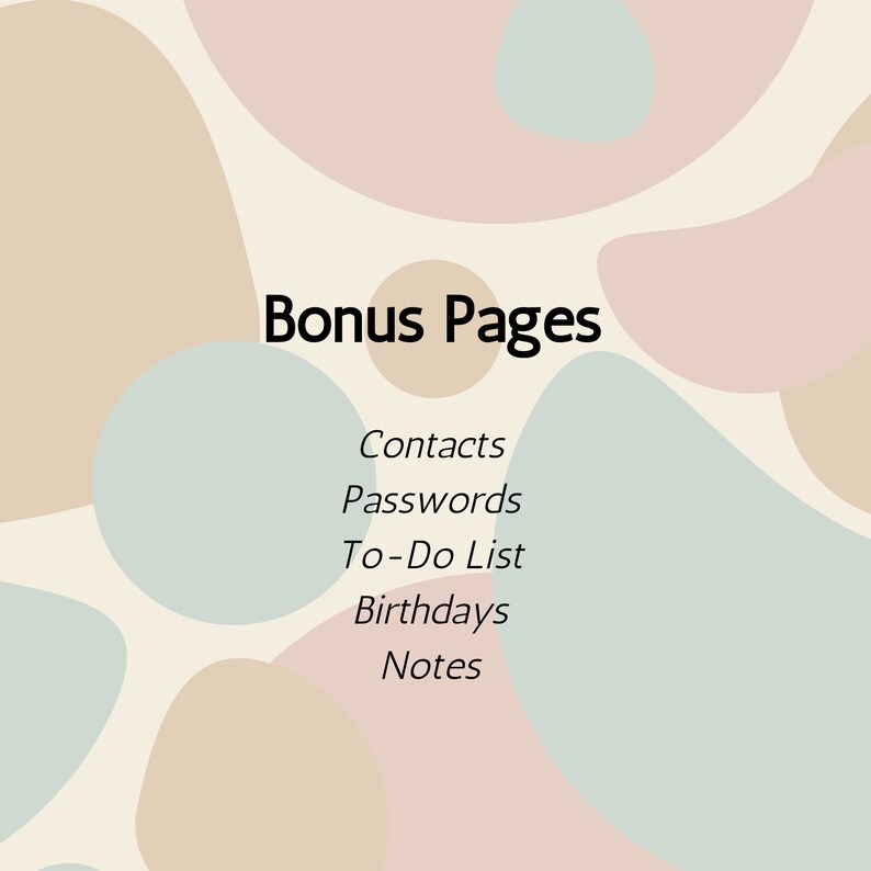 The Everything Planner - Printable PDF for Daily, Weekly, Monthly To-do ...