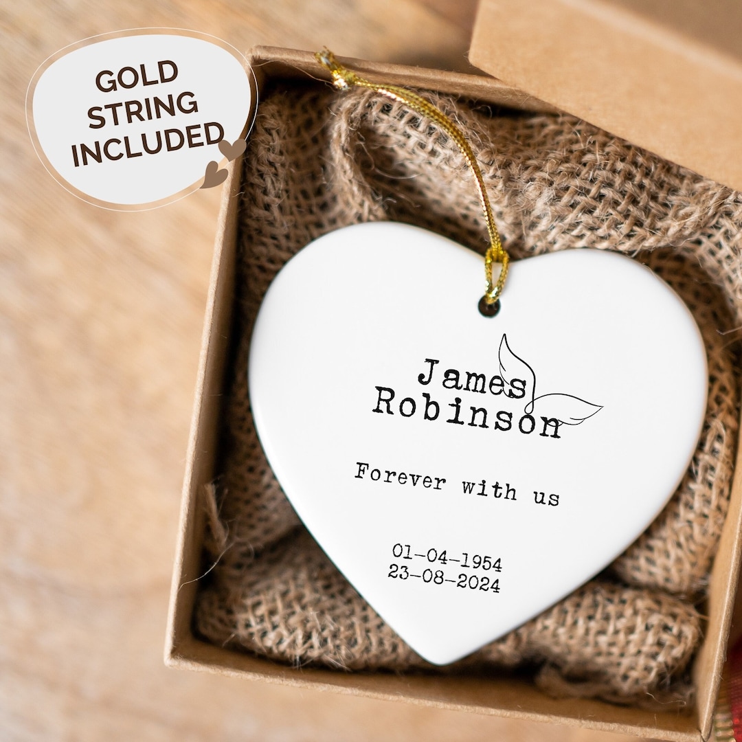 Bereavement Gift Custom Sympathy Gift Memorial Ornament Personalized ...