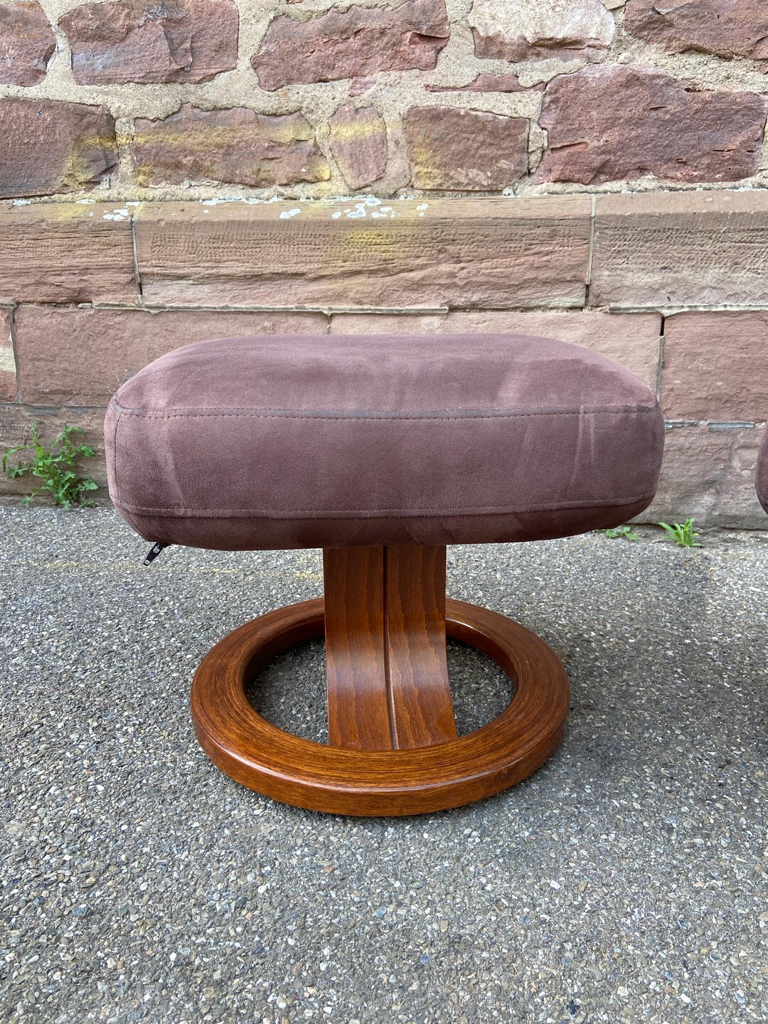 Stressless Footrest Pouf Vintage Ottoman Footrest Footstool French ...