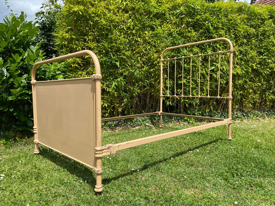 Old Wrought Iron Bed 1910 Antique French Romantic Iron BED Bett Bed - Etsy