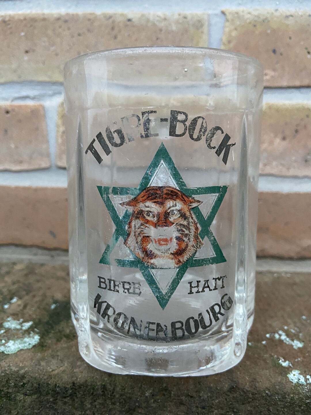 Enameled Beer Mug TIGRE BOCK Strasbourg Kronenbourg 1930 Tiger HATT - Etsy