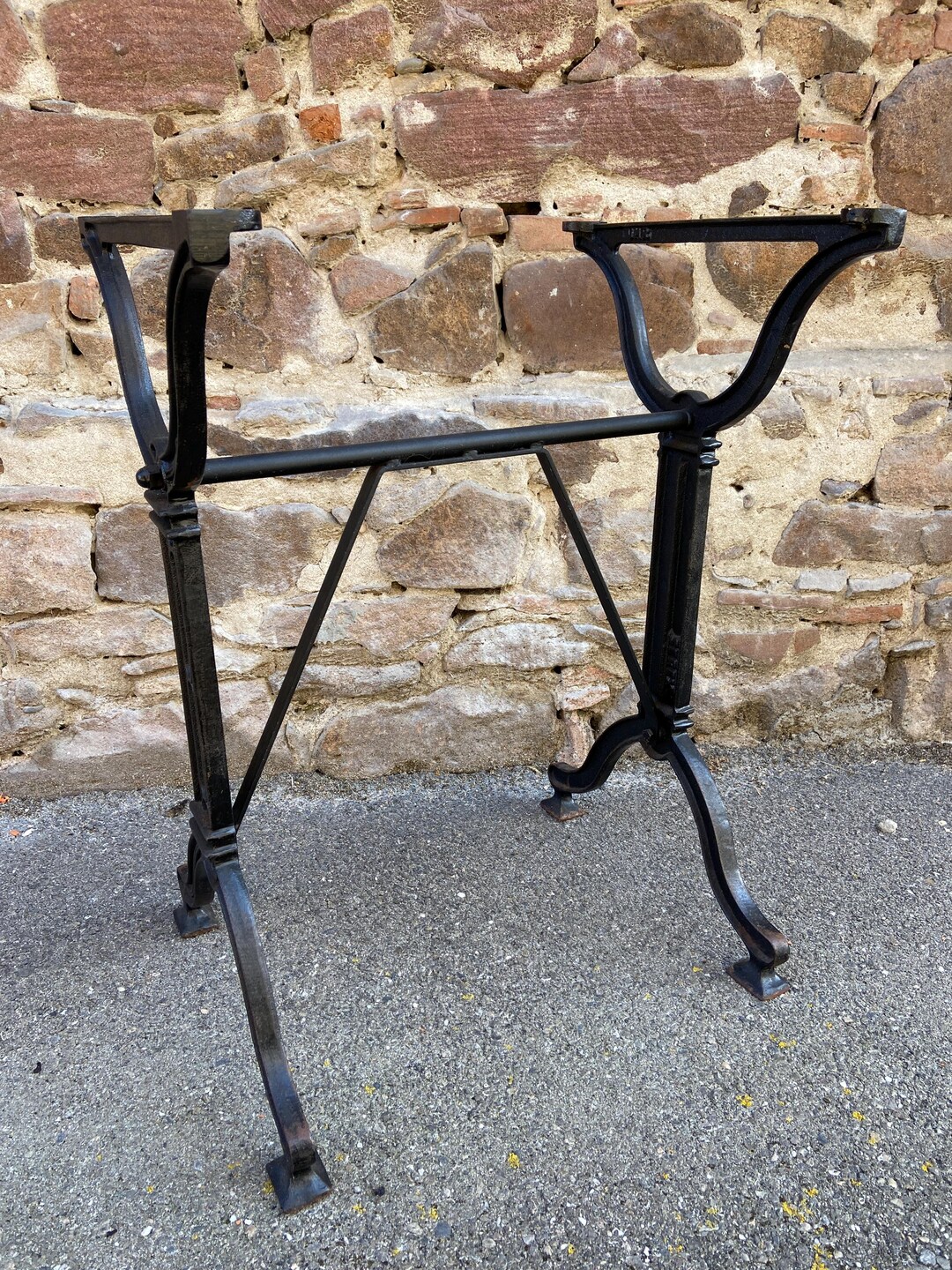 Pedestal Table Antique French Bistro Table LEG Vintage Paris, Wrought ...