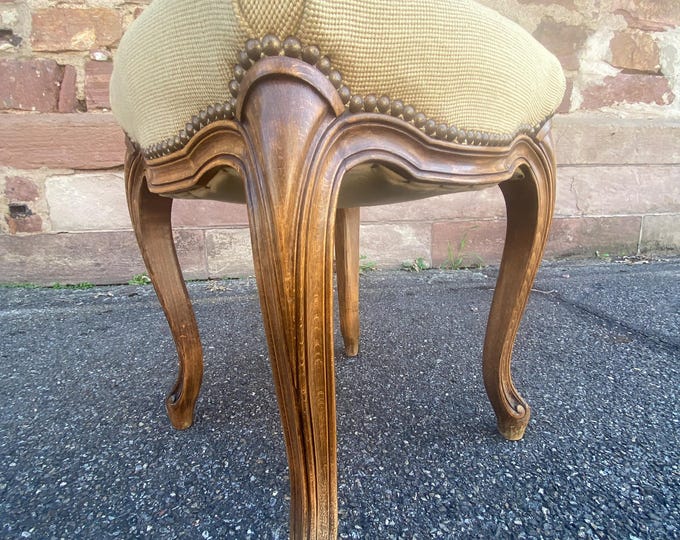 Antique Louis XV Rocaille Rococo French Vintage Stool Footstool ...