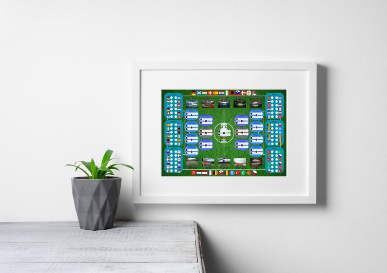 2024 European Championships Wall Chart - Etsy