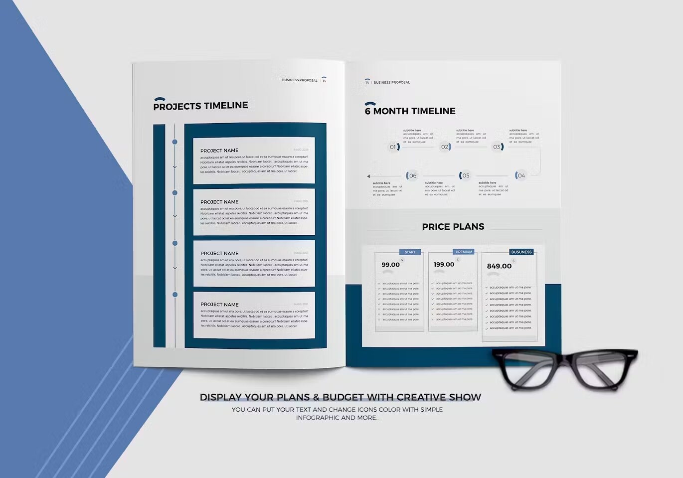 Proposal for Business, Professional Theme, Powerpoint & Word, 20 Pages - Etsy