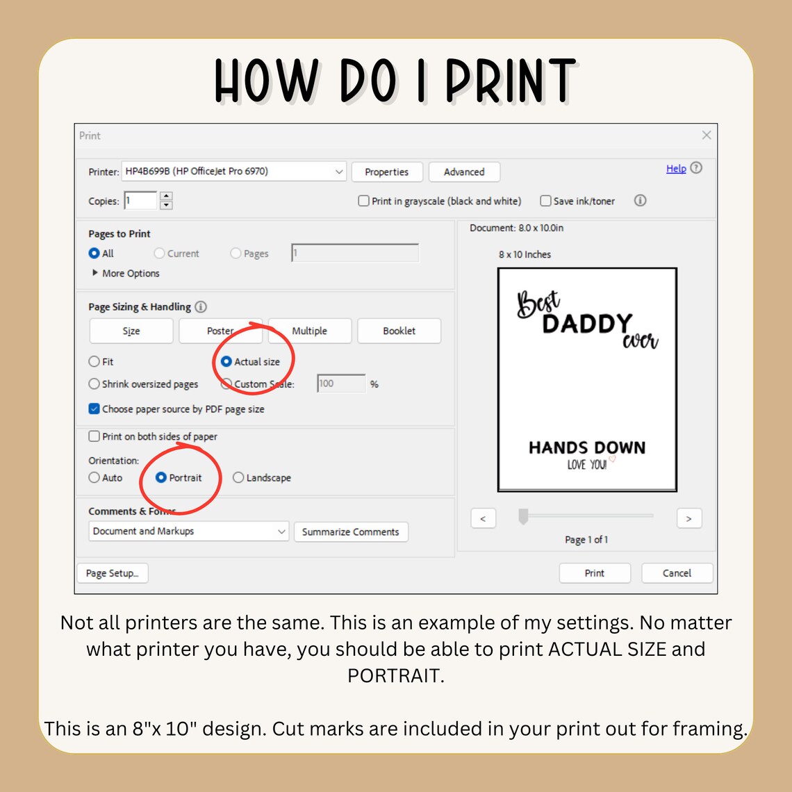 Printable Father's Day Gift Fathers Day Wall Art Keepsake Gift ...