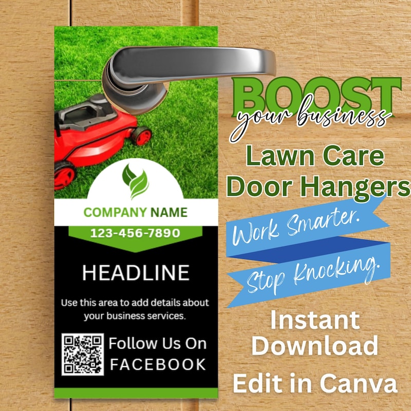 Landscaping Door Hanger - Etsy